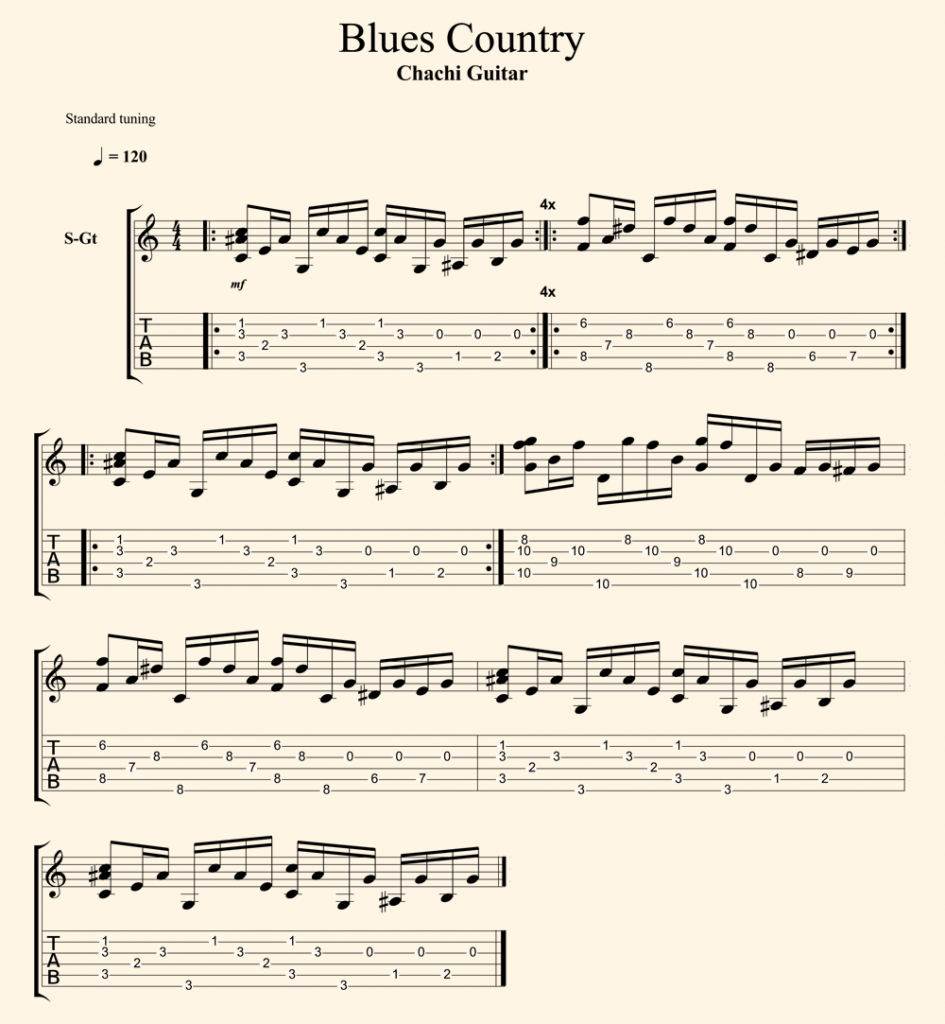 Blues Country Acústico – Arpegio con Dedos – Técnica Finger Picking ...